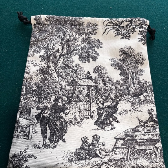 Handmade | Bags | Vintage Toile Drawstring Pouch | Poshmark